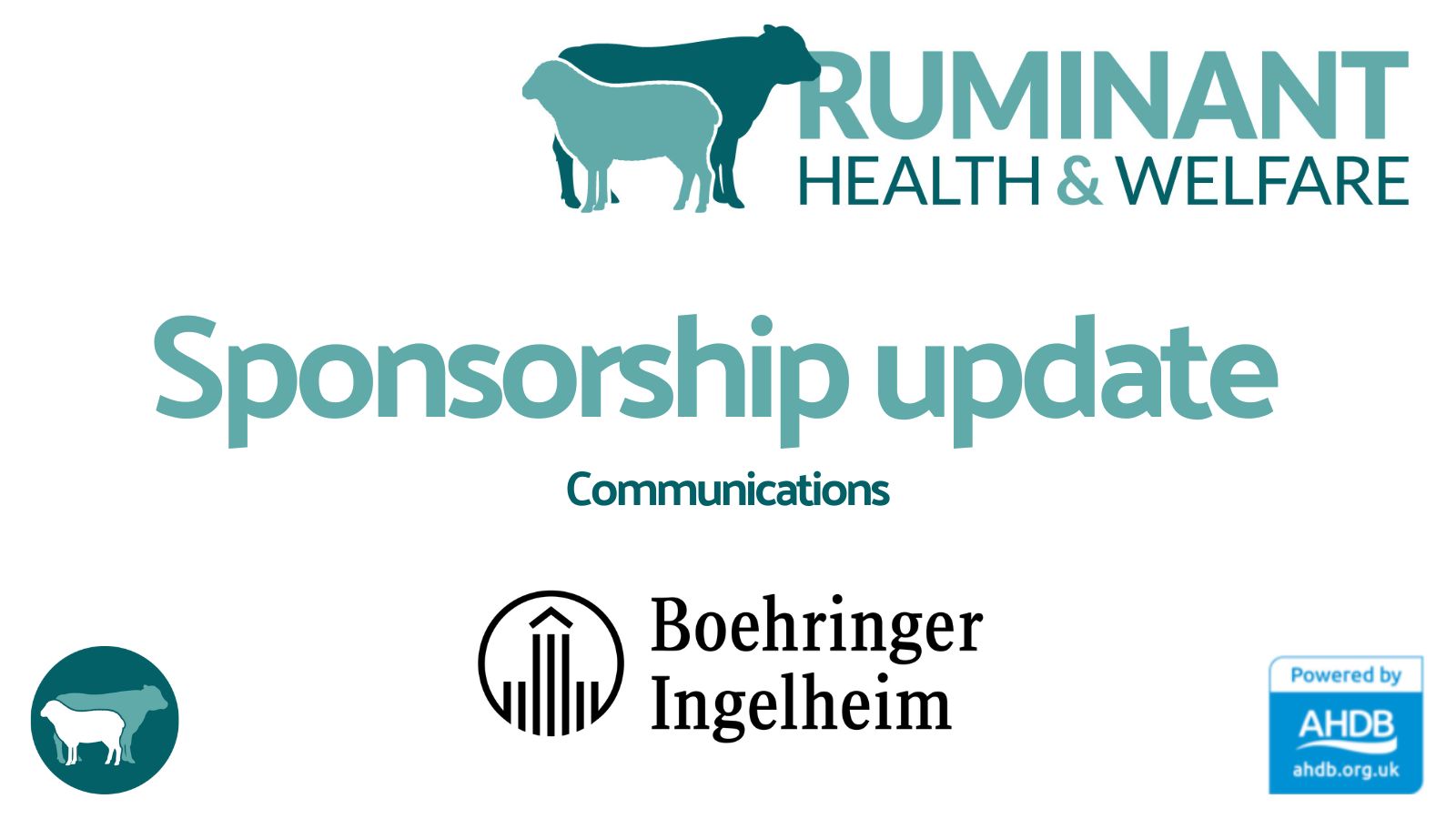 Funding for industry-led Ruminant Health & Welfare communications ...